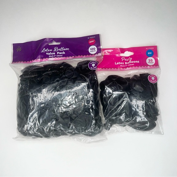 99 Cent Store | Party Supplies | 2 Pc Black Balloons 99 Cent Store ...